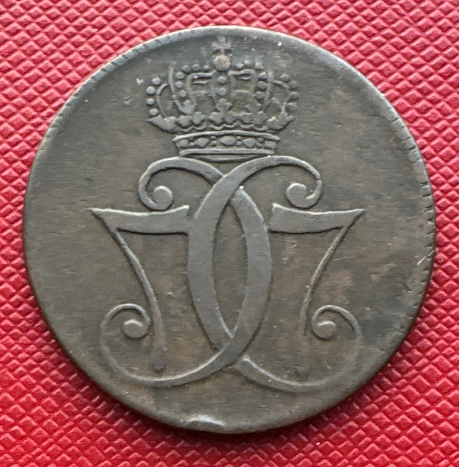 Denmark 1771 Copper 1 Skilling. Christian VII. Lovely Example. KM# 616. ...