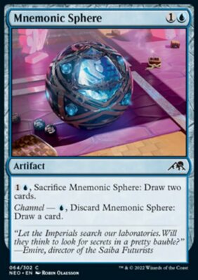 MTG Magic the Gathering Mnemonic Sphere (64/572) Kamigawa Neon Dynasty ...