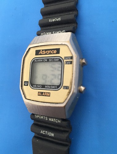 Vintage Advance Electric Digital Alarm Mini Date Ladies wrist watch | eBay