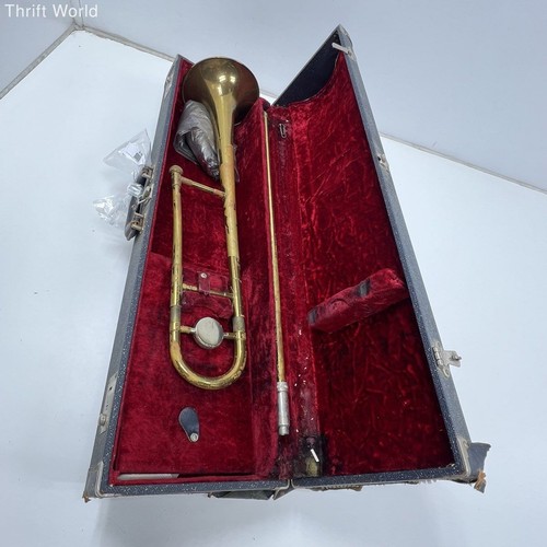 Vintage Selmer Bundy Tenor Trombone Bb Student Instrument w/ Case ...