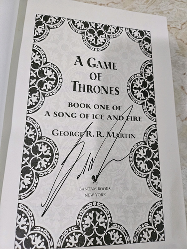 George RR Martin Signed Autograph A Game of Thrones Hardcover Book PSA ...