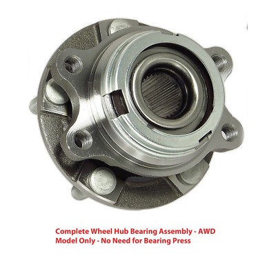 1 Front Wheel Hub Bearing Full Assembly Fits Infiniti G35X AWD With ...