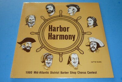 "HARBOR HARMONY" - 1980 MID-ATLANTIC BARBERSHOP RECORD ALBUM LP ...