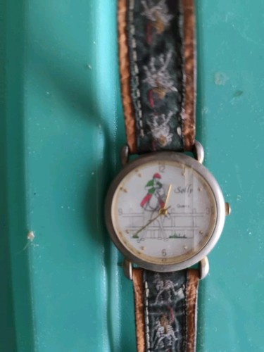 Vintage Horse Racing Watch Infinity Quartz Japan Movt | eBay
