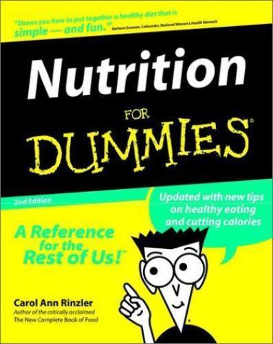 Nutrition for Dummies by Carol Ann Rinzler (1999, Trade Paperback) for ...