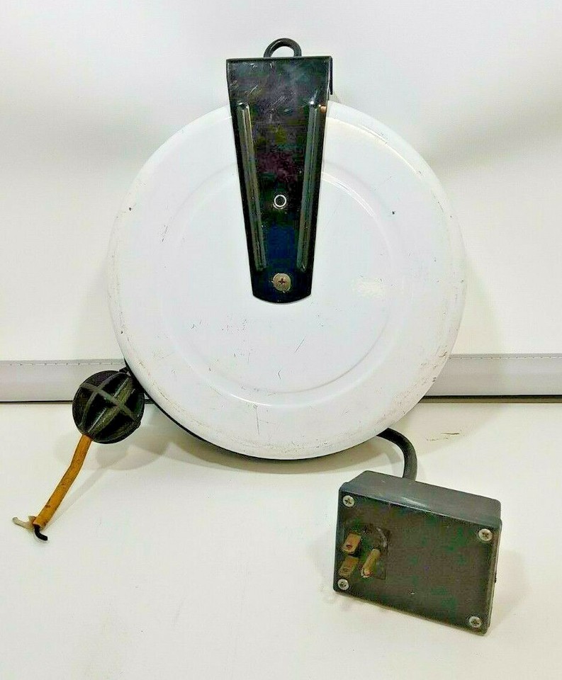 VINTAGE Enamel Retractable DROP TROUBLE LIGHT | eBay