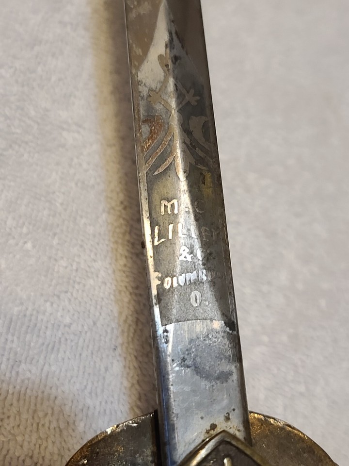 Antique 1800's KNIGHTS OF PYTHIAS FCB Victorian Ceremonial Sword M.C ...