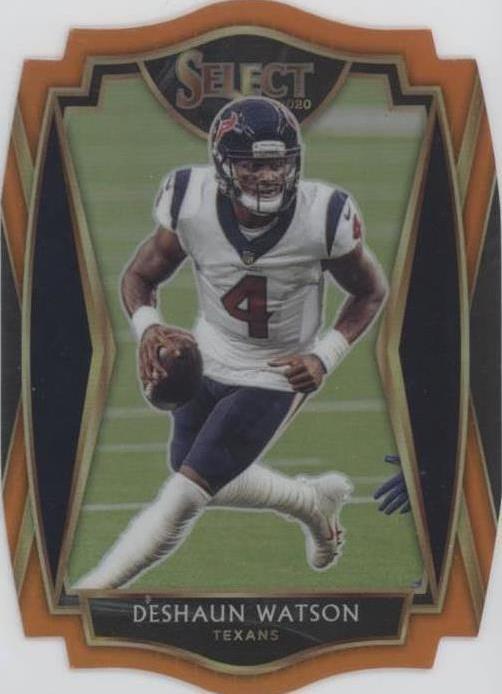 2020 Panini Select - Premier Level Deshaun Watson #127 Orange Prizm Die ...