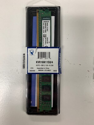 Kingston KVR16N11S8/4 PC3-12800 DDR3 (4GB x 1) Low Profile Desktop RAM ...