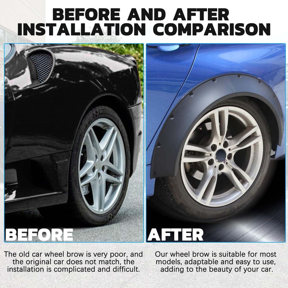 For Mini Cooper S R53 R56 R58 4X Fender Flares Extra Wide Body Kit ...