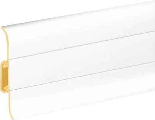 PVC Skirting Board Cable Cover 2.2m Flexible Edge Wall Trim Various ...