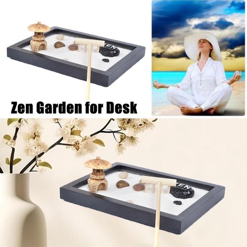 Home Meditation Zen Garden for Desk Office Decor Zen Sand Garden with ...