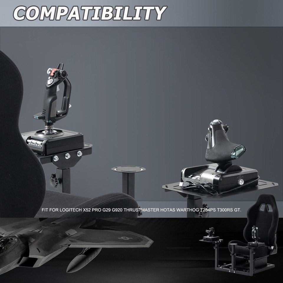 Minneer Flight Sim Cockpit With Seat Fit Thrustmaster Hotas Warrhog ...