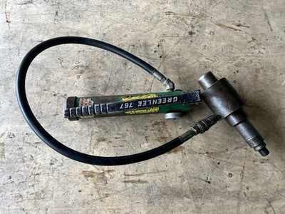 Greenlee 767 Hydraulic Hand Pump & Ram Untested Parts | eBay