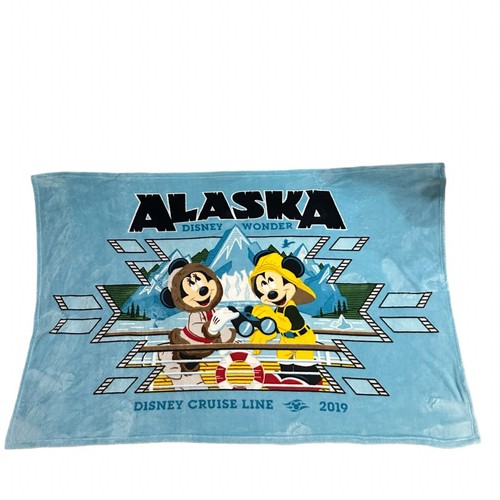 Disney Cruise Line Wonder Alaska Throw Blanket Mickey Mouse Souvenir ...