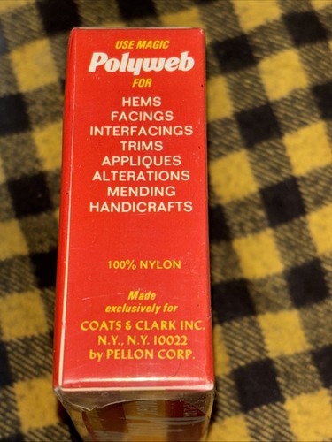 5 Lot Coats & Clark Magic Poly Web Fuses Fabric Securely Mending Tape | eBay