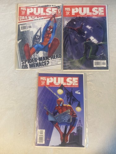 The Pulse Comic Lot #1-3 (Marvel, 2003), Spider-Man- Thin Air - New ...