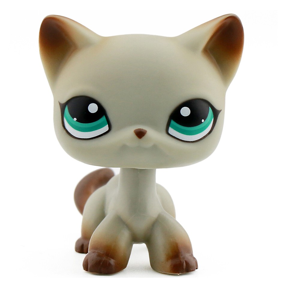 LPS Mini Pet Toy Figure Grey Shorthair Cat 391 Bobble Head Magnet ...