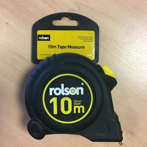10m Tape Measure Broad Buddy Measuring Tape 25mm Wide Rolson | eBay.de