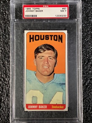 1965 Topps Football #67 Johnny Baker PSA 7 | eBay