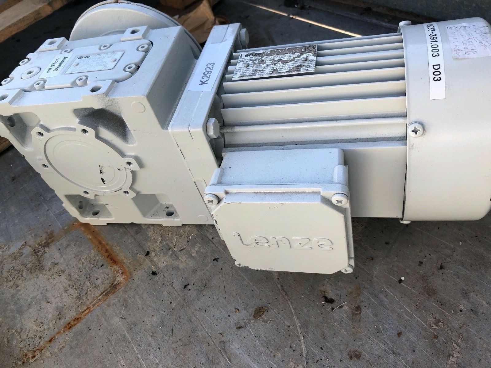 LENZE MOTOR/GEARBOX MDXMA1M080-32 + GSS04-2M VAK 080-32 STOCK#K2923 ...