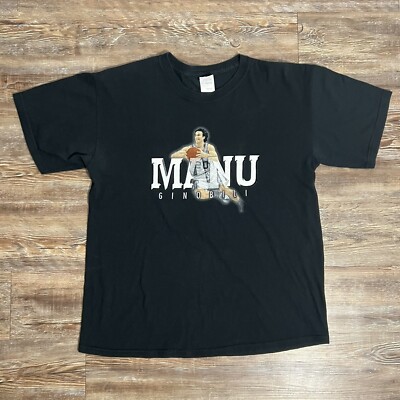 Vintage Manu Ginobili Solo San Antonio Spurs NBA Basketball T-Shirt ...