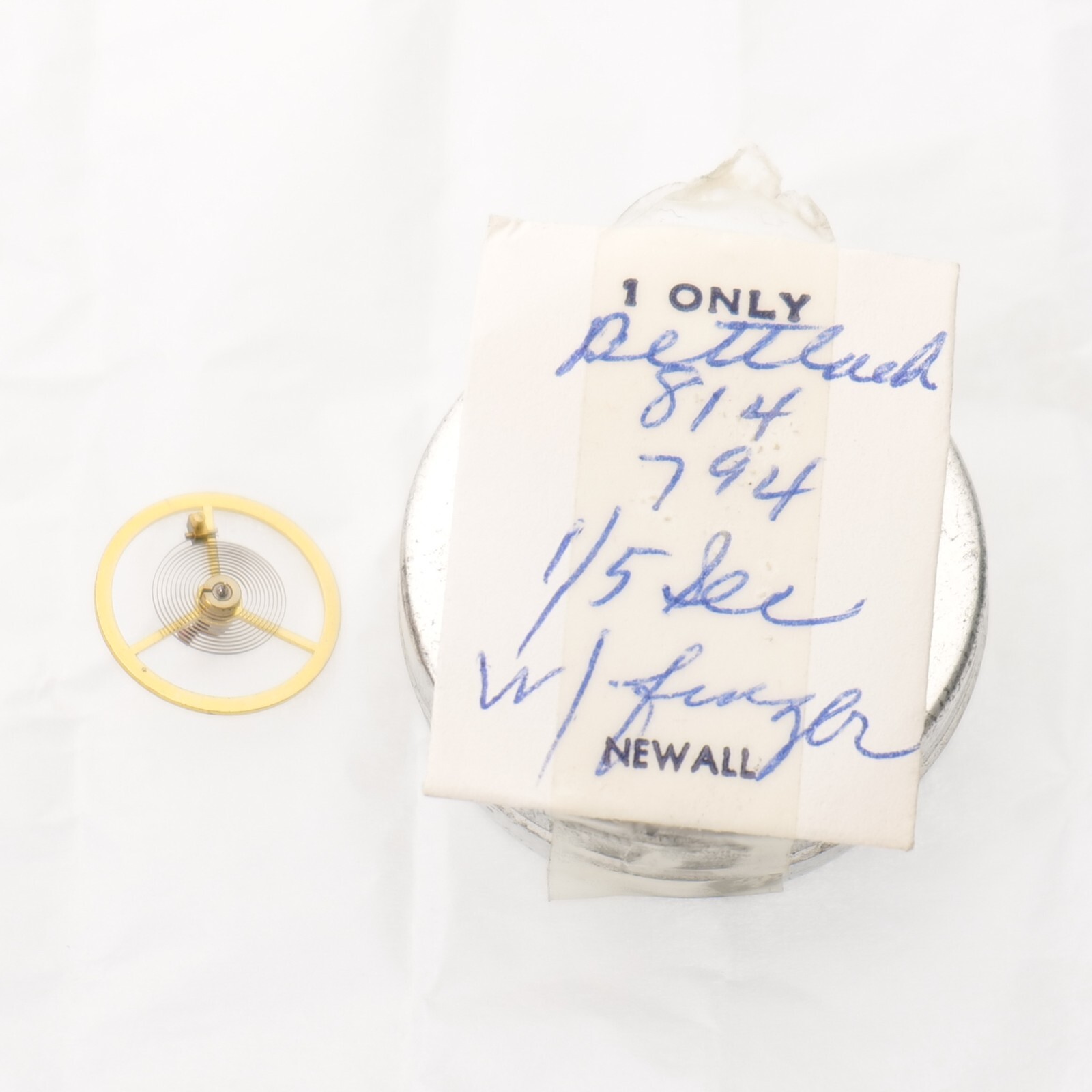 EB Bettlach 814 Balance Complete Watch Part New Old Stock Watchmakers ...
