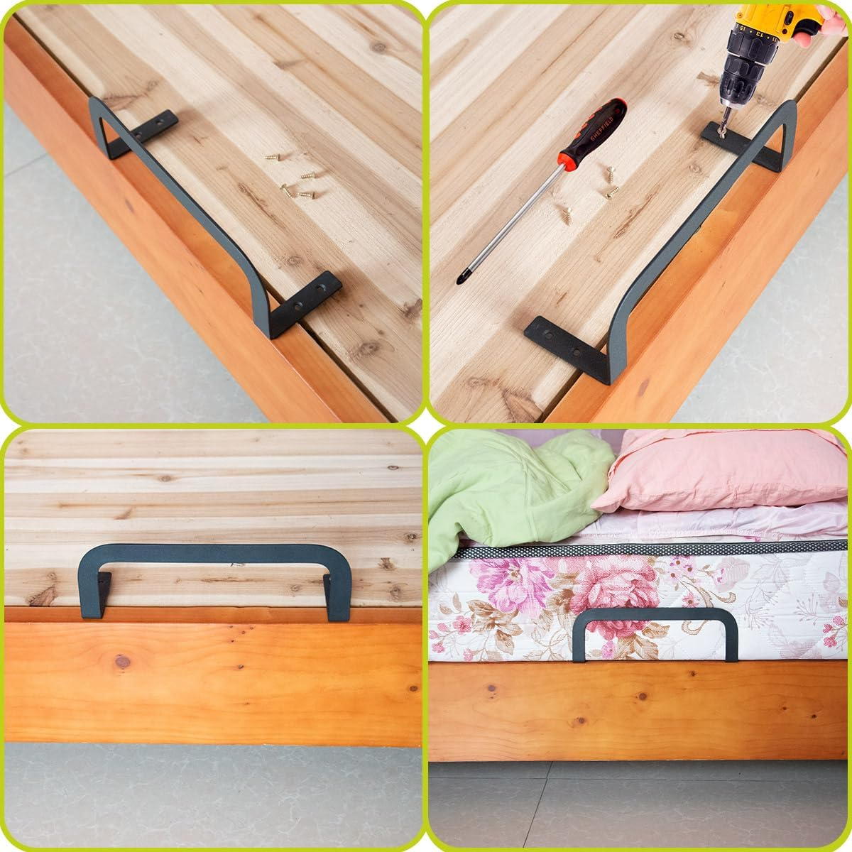 Mattress Slide Stopper (2 Pcs), Metal Retainer Bar, Bracket Prevents ...