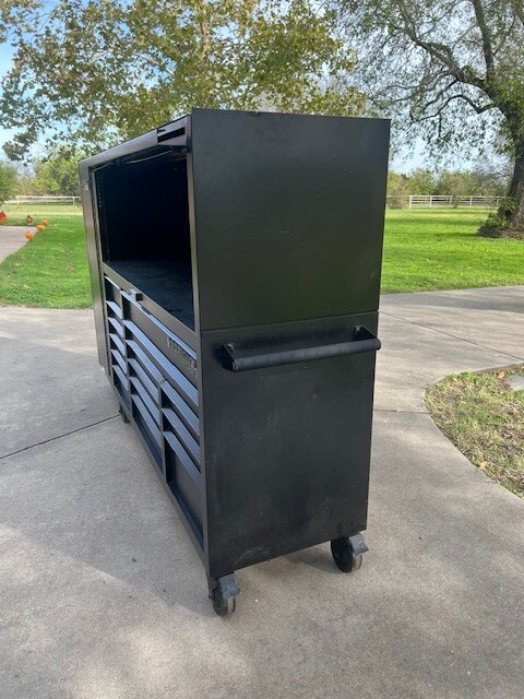 Cornwell 76 ProSeries Matte Black with hutch, locker, and keyless locks ...