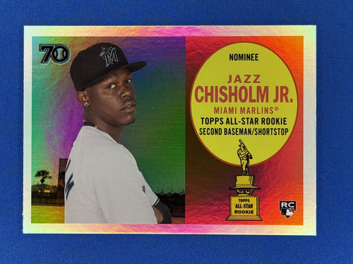 2021 Topps All-Star Rookie Cup #66 Jazz Chisholm Jr RC Rookie Trophy ...