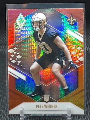 PETE WERNER 2021 PHOENIX FIRE BURST ROOKIE SAINTS OHIO STATE BUCKEYES ...