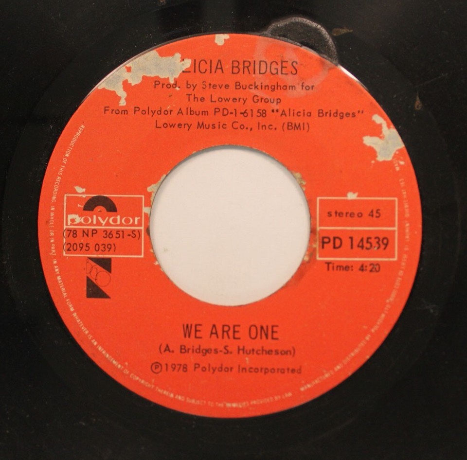 Alicia Bridges - 45 - Body Heat / Cia Bridges On We Are One | eBay