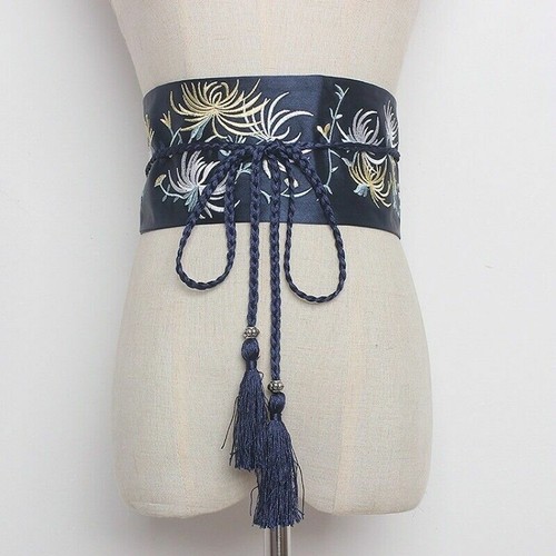 Women Belt Japanese Kimono Wide Yukata Waistband Strap Satin ...