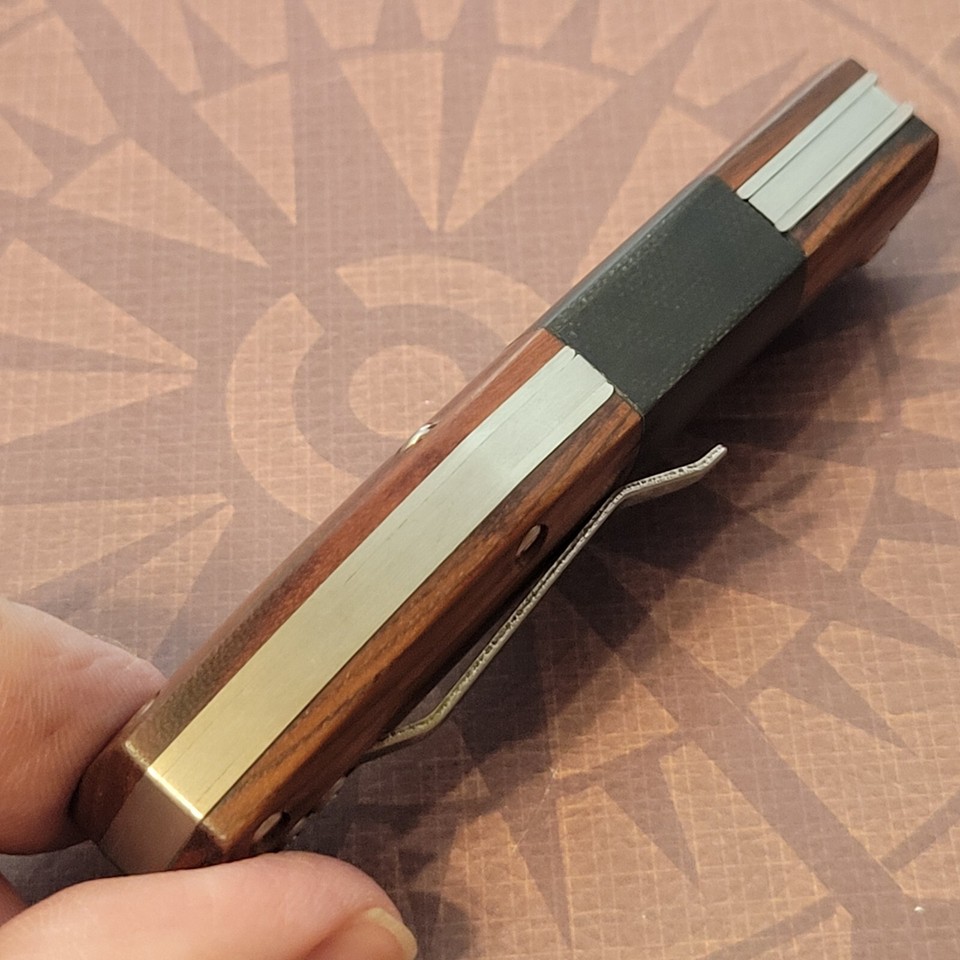 WithArmour Cliff Knife Brown Pakkawood Handles W/G10 Grip D2 Tool Steel ...