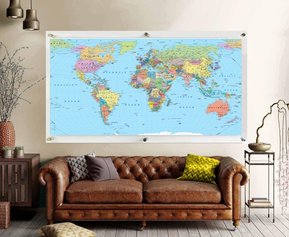 2 Pack Clear Acrylic Wall Mount Floating Frameless Picture Frames: (16 ...