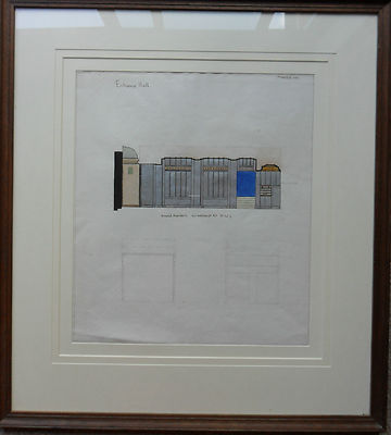 ARNOLD AUERBACH 1898-1978 FINE ORIGINAL PAINTING 'ART DECO DESIGN ...