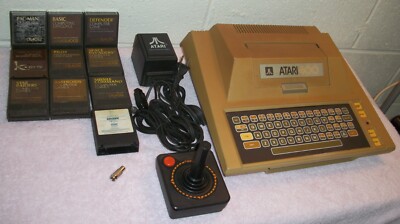 Atari 400 Computer Game Console Bundle with 9 Game Carts PRO REBUILD ...