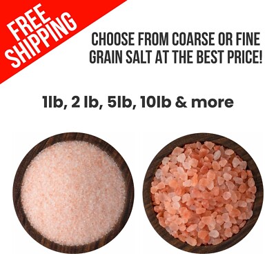 1lb-55lb Himalayan Pink Salt PICK Coarse or Fine Grain Kosher Crystal ...