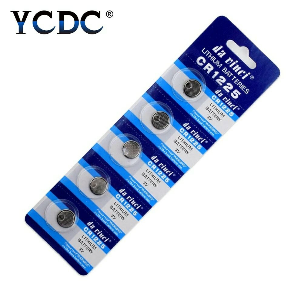 5pcs/pack CR1225 Button Batteries LM1225 BR1225 KCR1225 Cell Coin ...