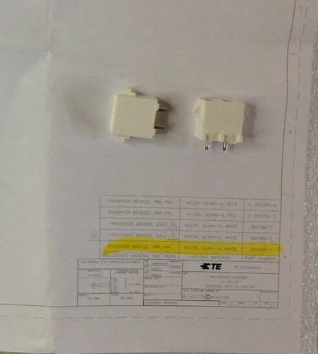 350786-1 AMP CONN HEADER VERT 2POS 6.35MM 24 PIECES | eBay