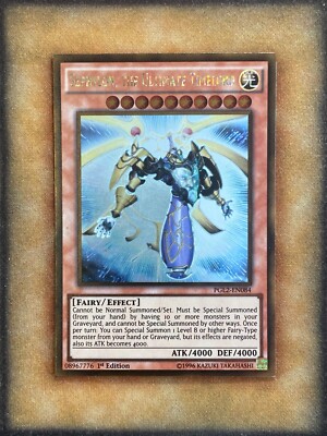 Yugioh Sephylon, the Ultimate Timelord PGL2-EN084 Gold Rare 1st Ed NM ...