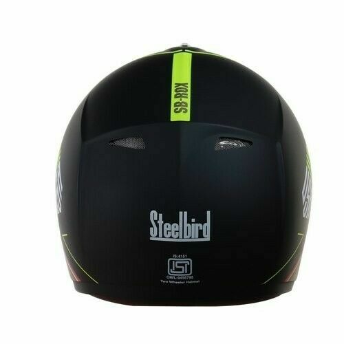 SB-39 Rox Fury Mat Black Yellow Gold L Size Full Face With Smoke Visor ...