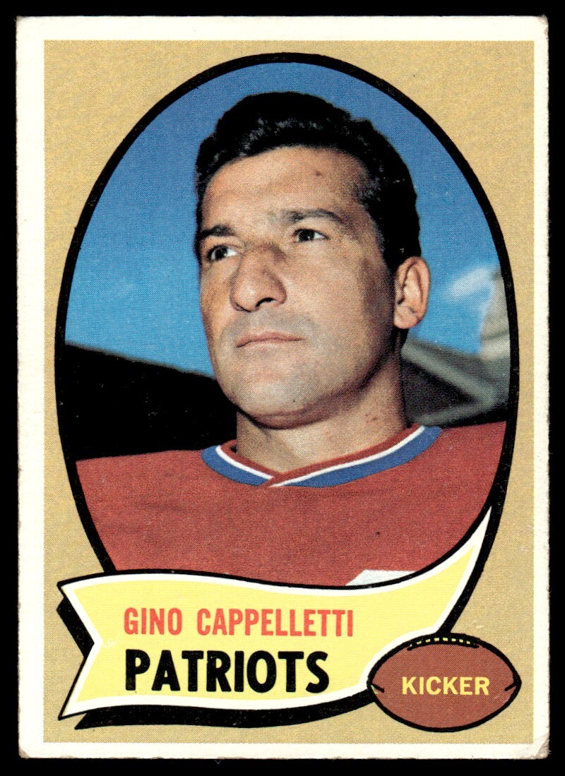 1970 Topps Gino Cappelletti Boston Patriots #7 | eBay