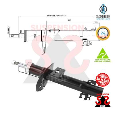 Front Axle Shock Absorber, Shocker Suit VW Polo 1.2 TSI POLO V (6R1 ...