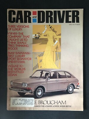 Car and Driver Magazine April 1971 Volkswagen Beetle Brougham | eBay