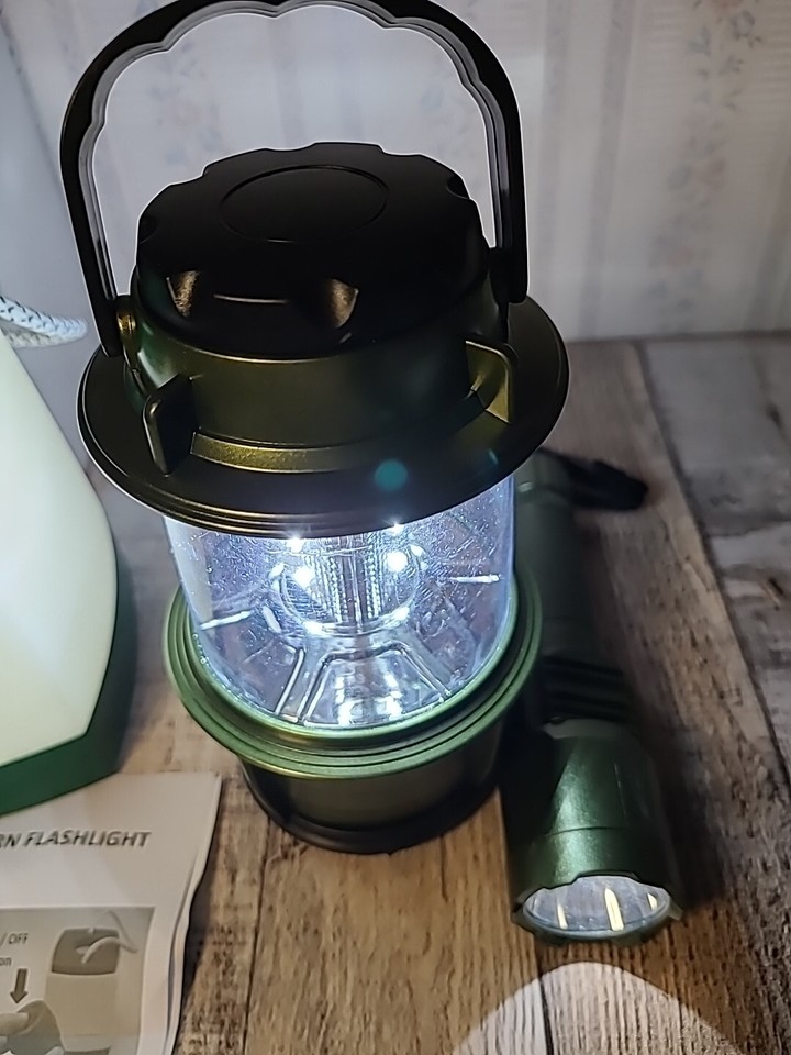4 Piece Emergency Lantern/Light/ Super Bright Flashlight Lantern. Batt ...