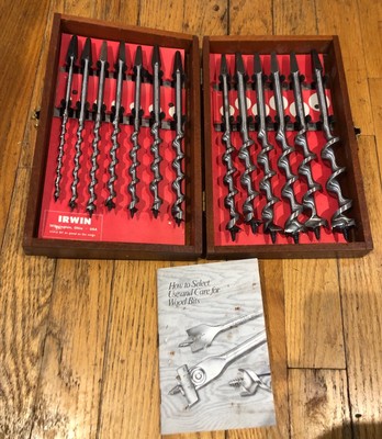 Irwin Auger Bit 13 Piece DM? Borchest Set NOS with Case | eBay