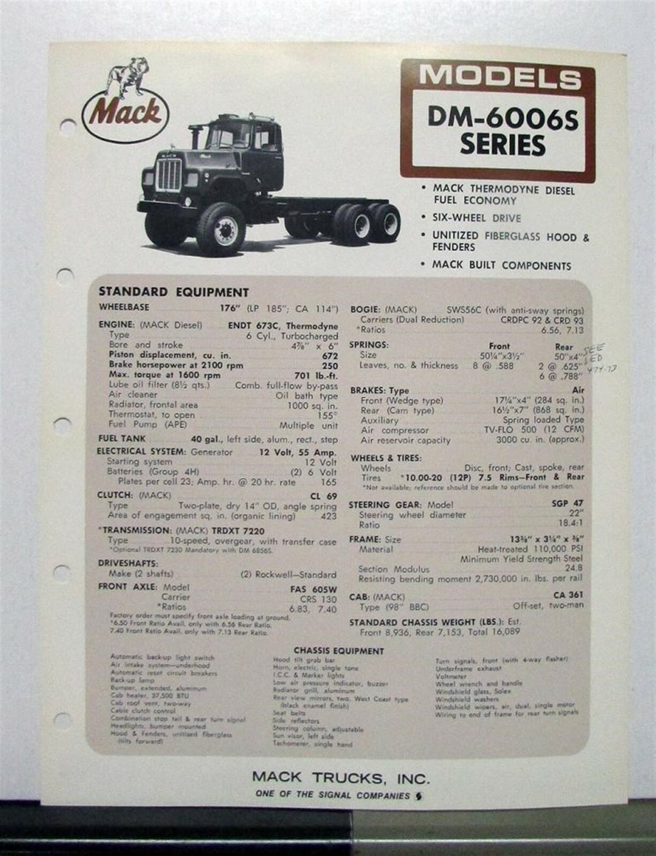 1972 Mack Truck Mack Trucks Wikipedia