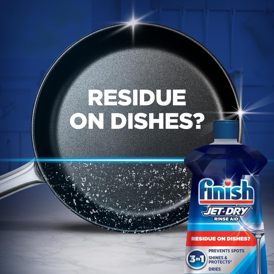 Jet-Dry Dishwasher Rinse Aid 32oz: Achieve Spotless, Shiny Dishes ...