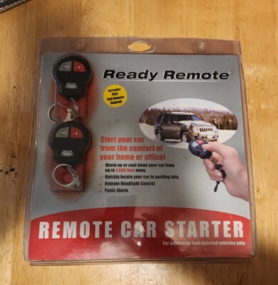 Design Tech Ready Model #23926 Remote Car Starter Kit | 2 Fobs | 800 ft ...